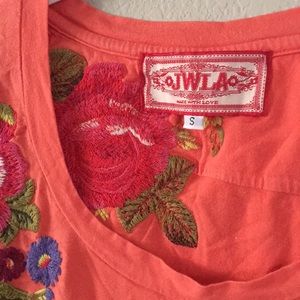 Johnny Was | Tops | Johnny Was Scoop Neck Embroidered Tee | Poshmark
